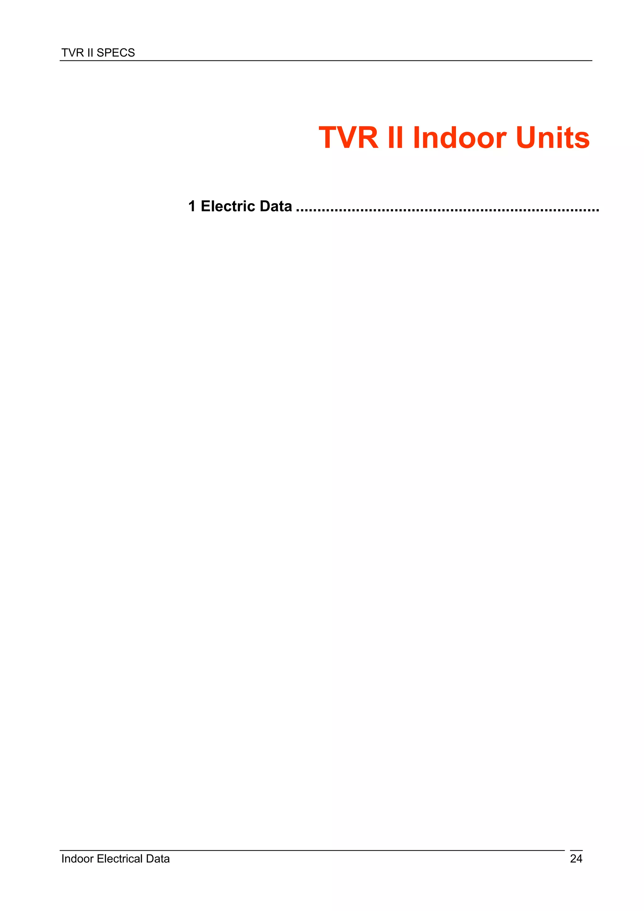 Technical Service Manual TVR II | PDF