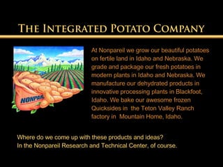 Iintroducing Quicksides the new baked potato from Teton Valley Ranch | PPS