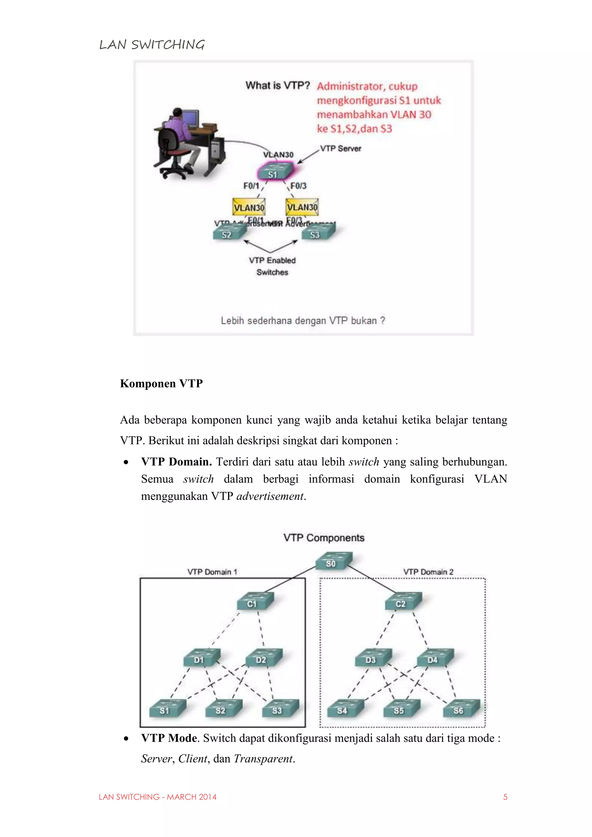LAN Switching, Mengenal Trunk, VTP, dan STP | DOCX