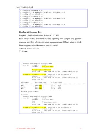 LAN Switching, Mengenal Trunk, VTP, dan STP | DOCX