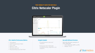 Overview of Blue Medora - New Relic Plugin for Citrix NetScaler | PPT
