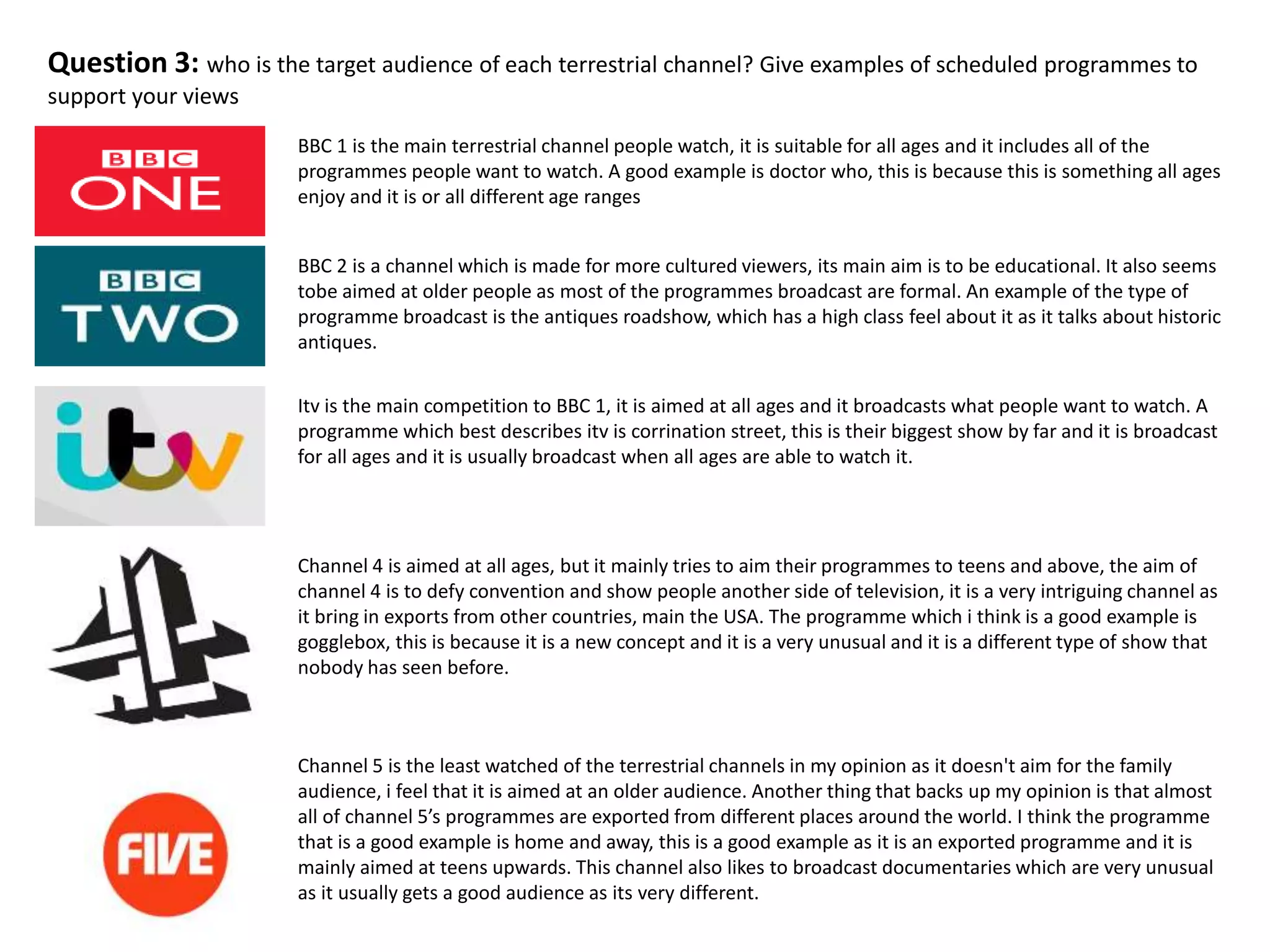 Tv scheduling activity | PPTX