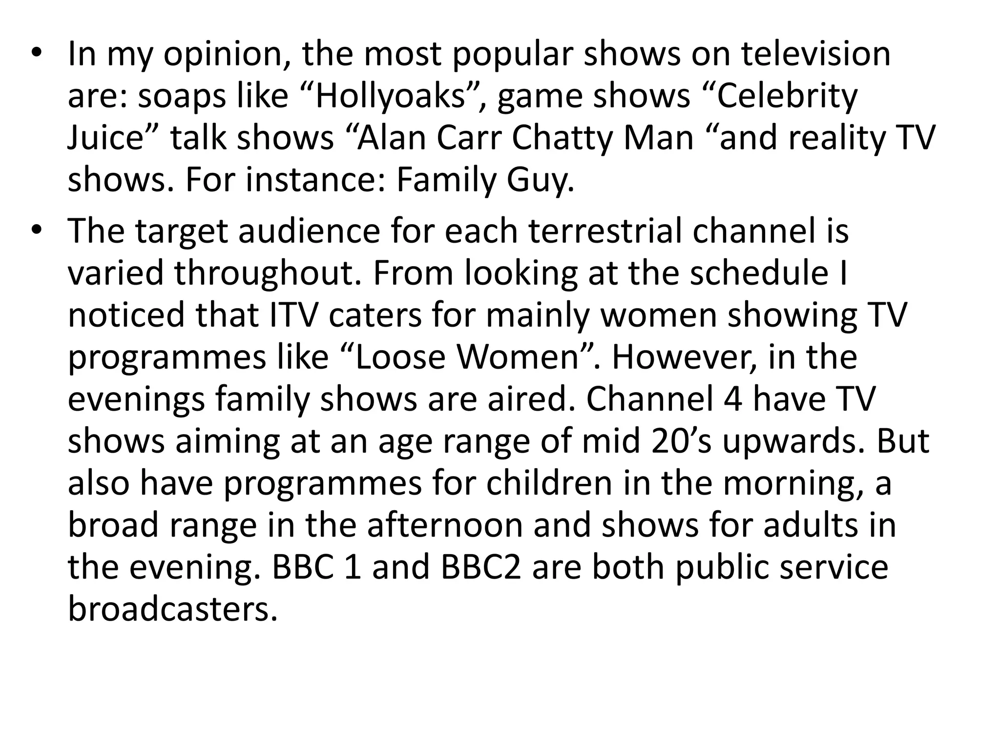 Tv scheduling1 | PPT