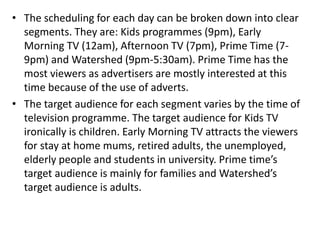 Tv scheduling1 | PPTX
