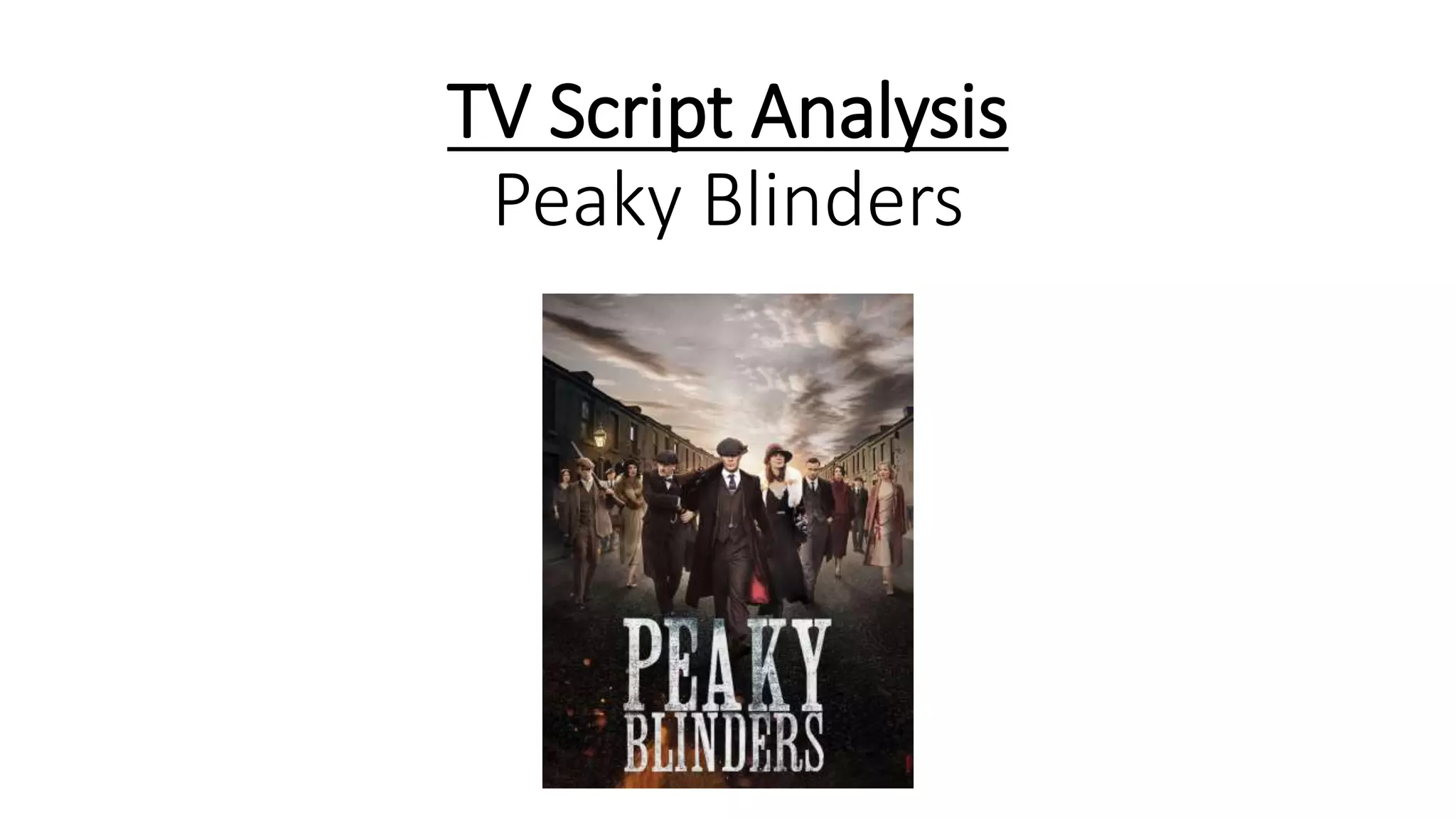 Tv script analysis | PPTX