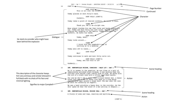 Tv script analysis | PPTX | Television | Entertainment