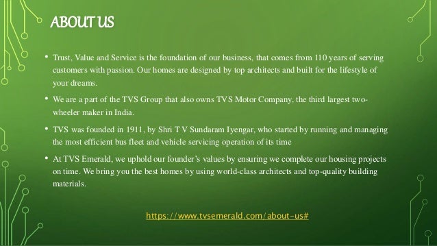 TVS emerald real estate company | PPTX