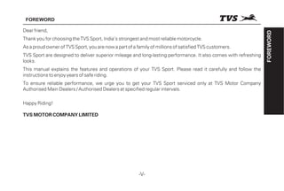 Tvs metro manuals brochure | PDF