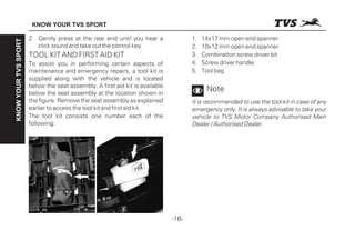 Tvs metro manuals brochure | PDF