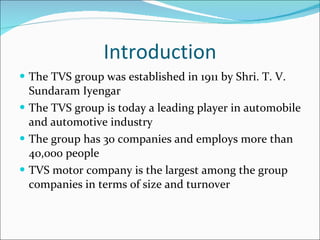 TVS Motors _ Summer Intern PPt | PPT