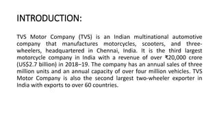 TVS Motors.pptx | Automotive Industry | Industries