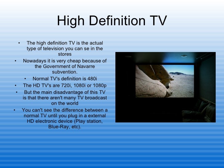 High Definition Tv Explained