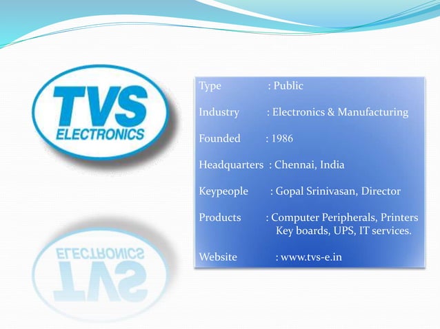 TVS SWOT ANALYSIS | PPT