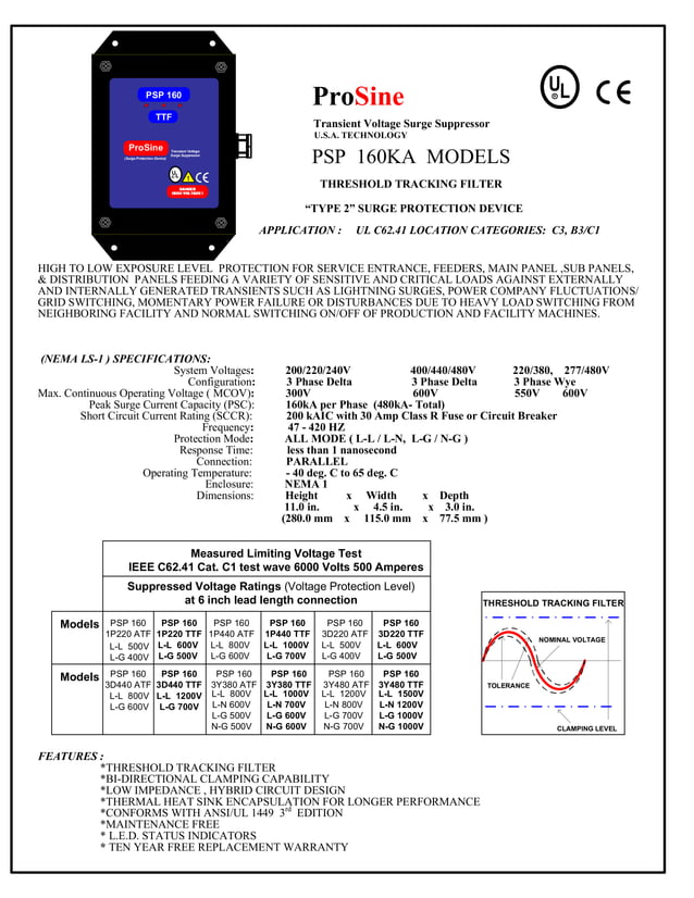 Tvss 160ka-ttf-electrical-components | PDF