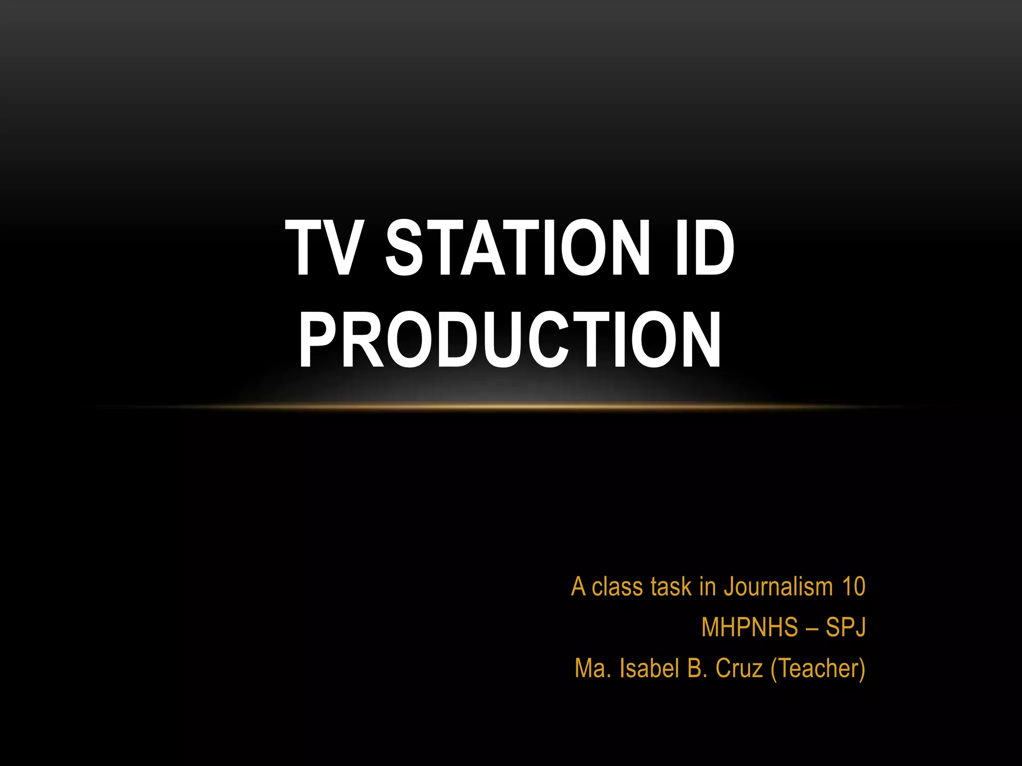 TV Station ID | PPTX