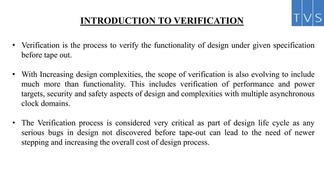 ASIC design verification | PPTX | Programming Languages | Computing