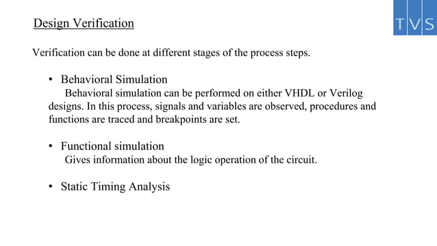 ASIC design verification | PPTX | Programming Languages | Computing