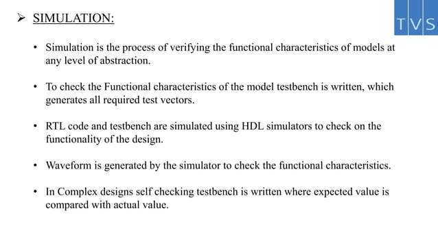 ASIC design verification | PPTX | Programming Languages | Computing