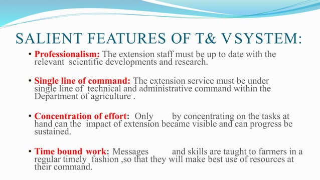 Training and visit system | PPT