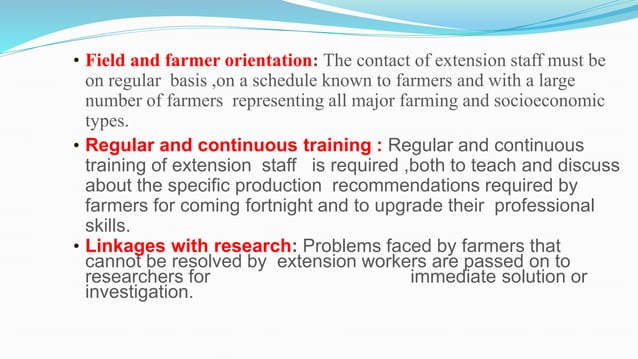 Training and visit system | PPT