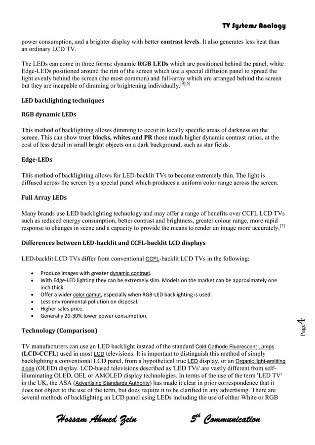 TV Systems Analogy | DOCX