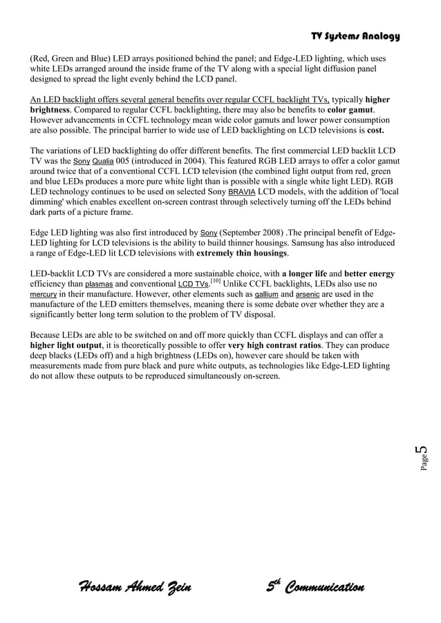 TV Systems Analogy | PDF