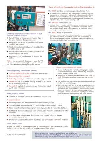 Original Sales Brochure for Modra Tvt | PDF