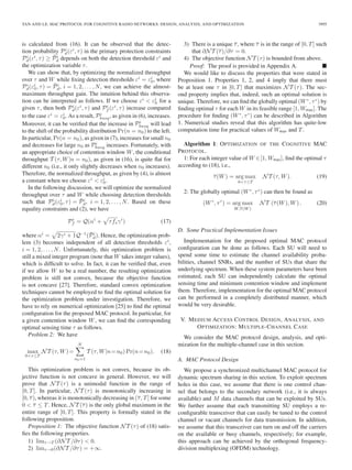 Distributed MAC Protocol for Cognitive Radio Networks: Design, Analysis, and Optimization | PPT