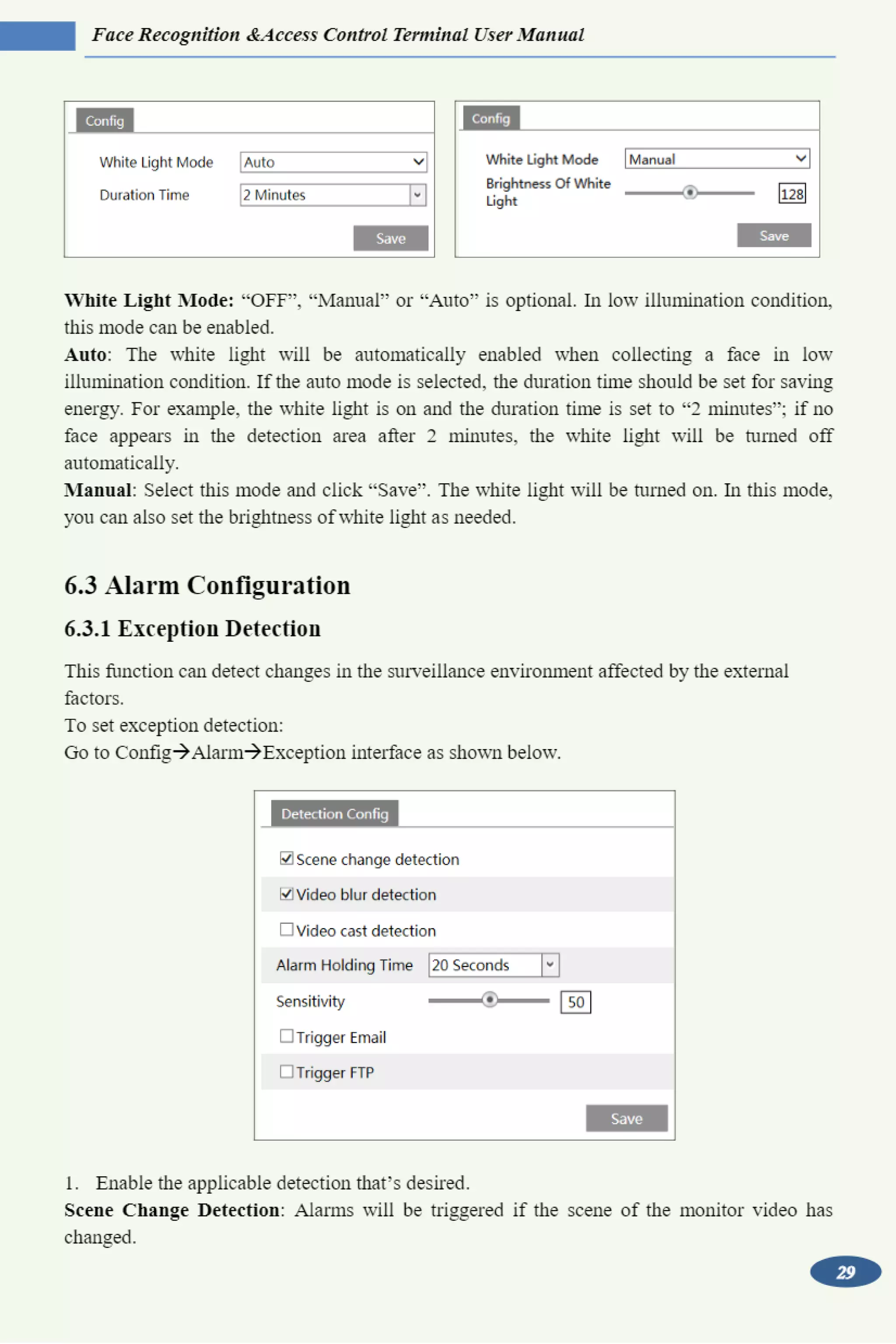TVT DIGITAL TECHNOLOGY TD-E2123 Face Recognition Access Control Terminal User Manual.pdf