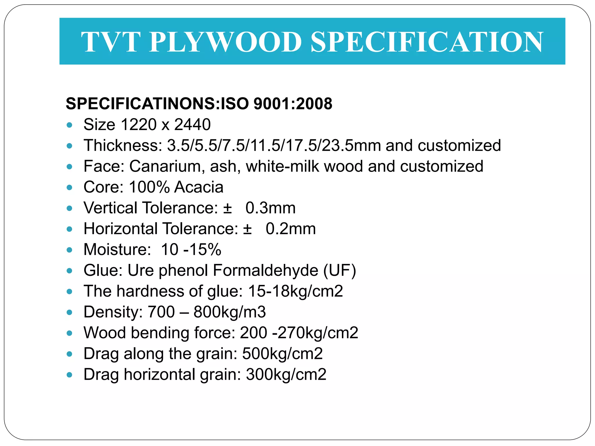 Tvt plywood manufacturing process | PPTX