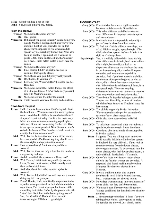 Tv transcripts -_modules_6-7 | PDF