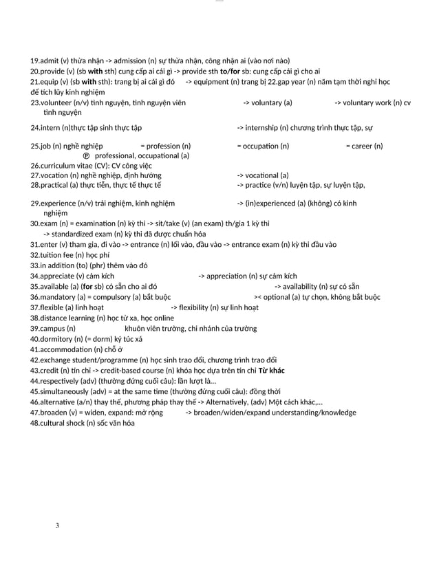 từ vựng anh unit 10, global success, anh lớp 10 | PDF