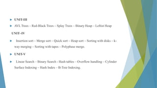 Data Structures unit I Introduction - data types | PPTX