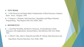 Data Structures unit I Introduction - data types | PPTX