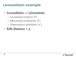 Approximate string comparators | PPTX | Technology & Computing