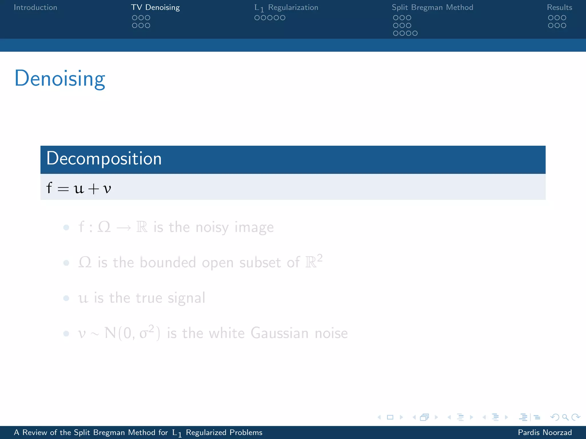 A Review Of The Split Bregman Method For L1 Regularized Problems Ppt