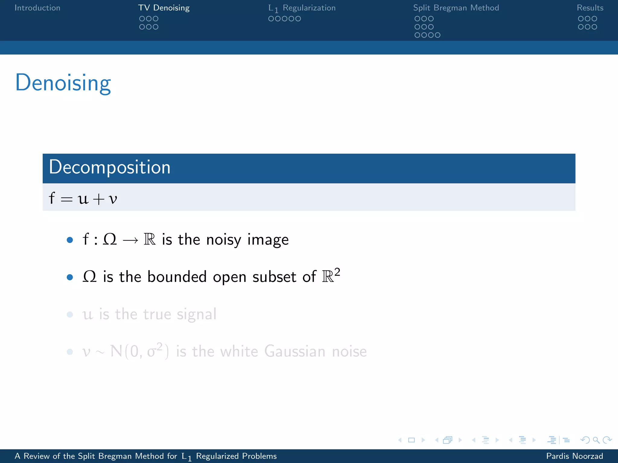 A Review of the Split Bregman Method for L1 Regularized Problems | PPT