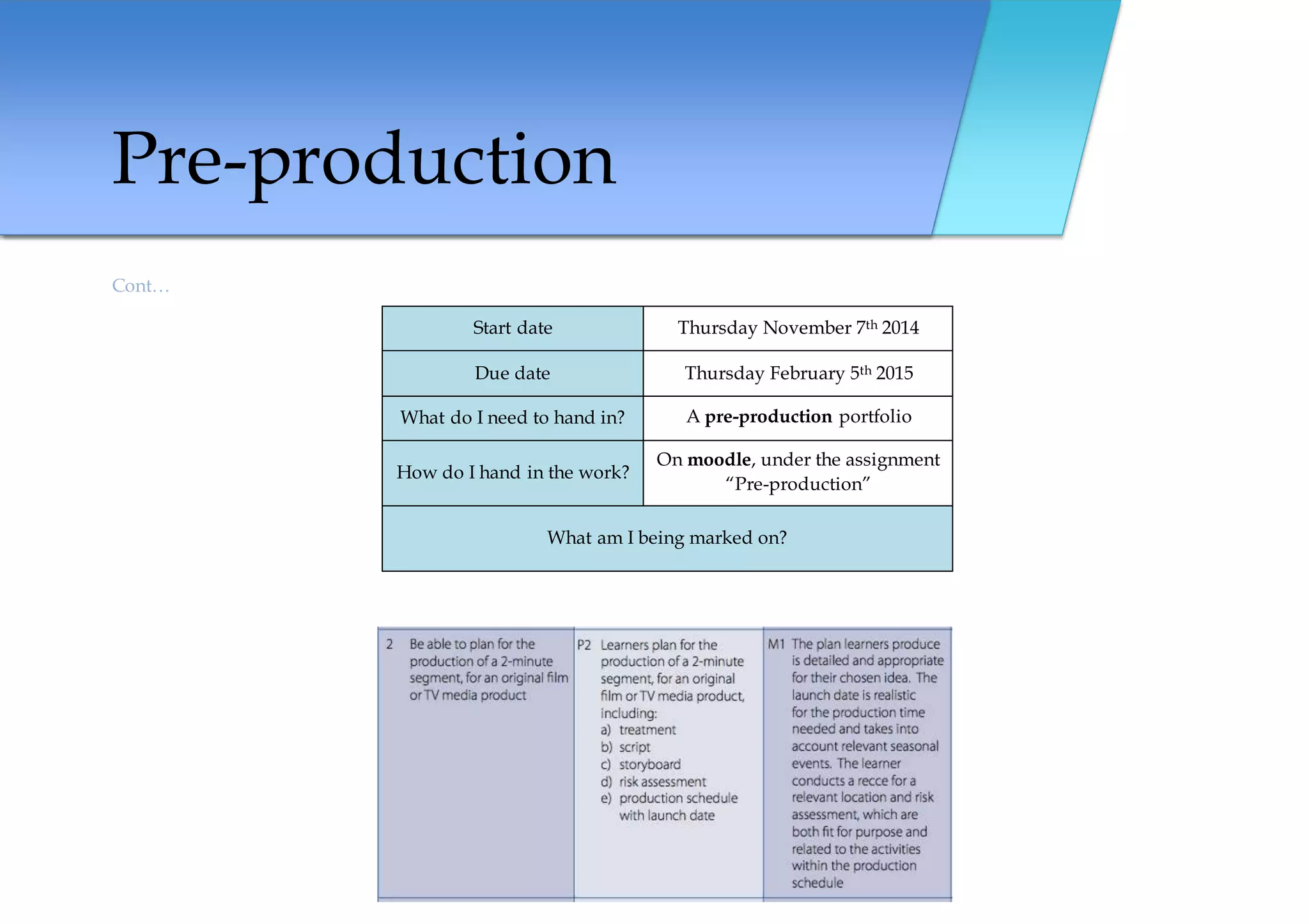 TV & Film Production - Brief | DOCX