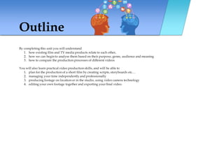 TV & Film Production - Brief | DOCX