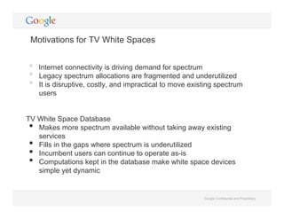TV White Spaces & Spectrum Mapping | PDF | Computer Networking | Computing