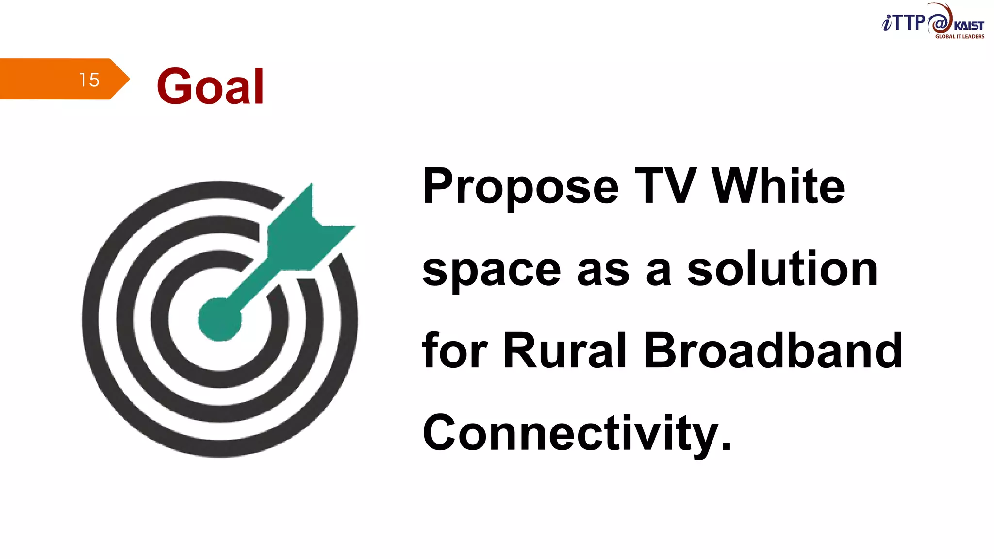 TV White Space for Rural Broadband Connectivity | PPT