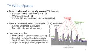 TV White Space Networking: Characteristics, Challenges, and Opportunities | PPT
