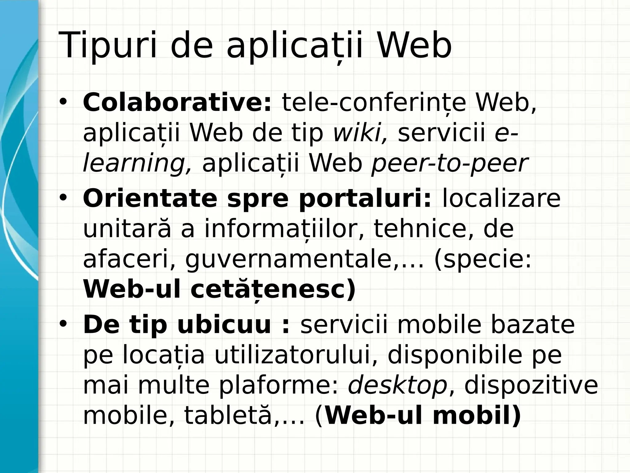 Tehnologii web, introducere, brawsere,tipuride aplicatie | PDF