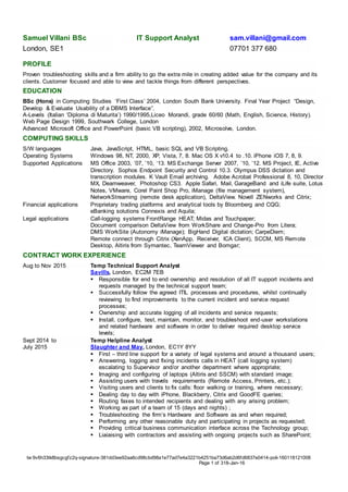 S Villani cv Jan 2016 | DOCX