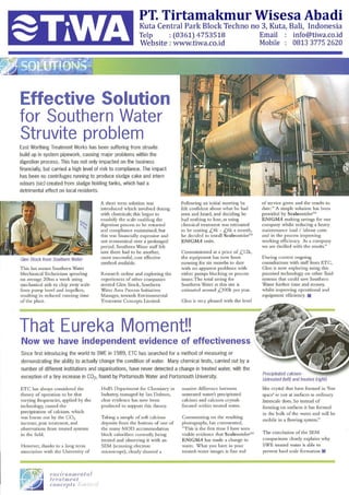 Twa enigma brochure - Solusi Mengatasi Kerak | PDF