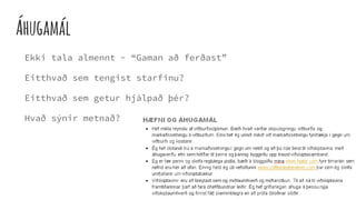Hvað set ég á ferilskrá | PPTX