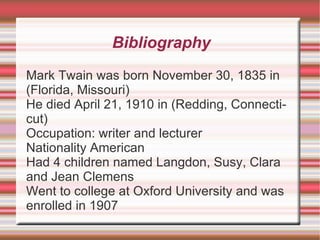 Twain Presentation | PPT