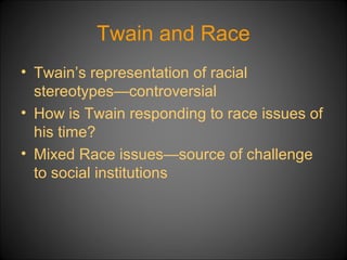 Mark Twain, Pudd'nhead Wilson | PPT