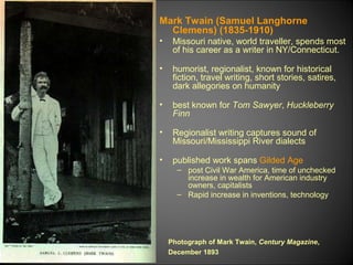 Mark Twain, Pudd'nhead Wilson | PPT