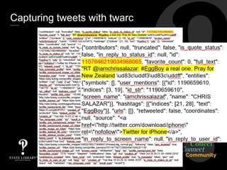 Capturing tweets with twarc | PPTX